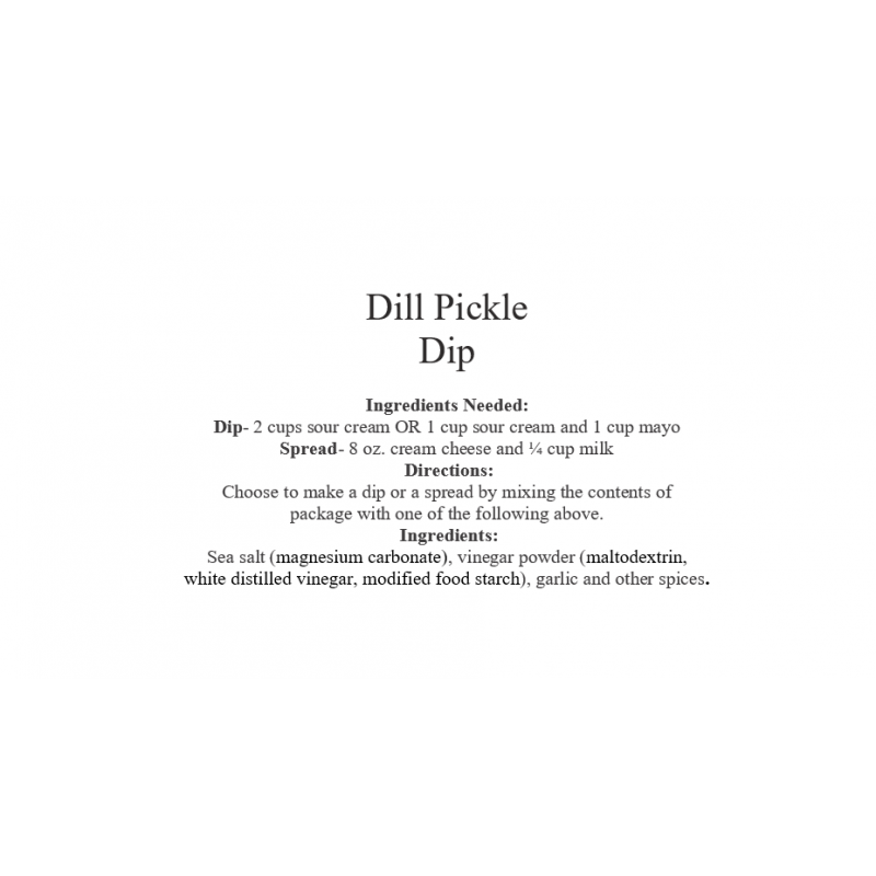 Dill Pickle Dip Summit St Shop