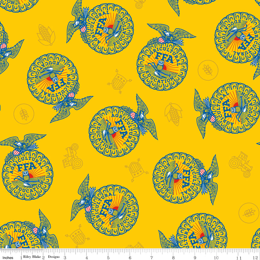 Yellow Badge Toss - FFA Forever Blue 2 – Summit St Shop