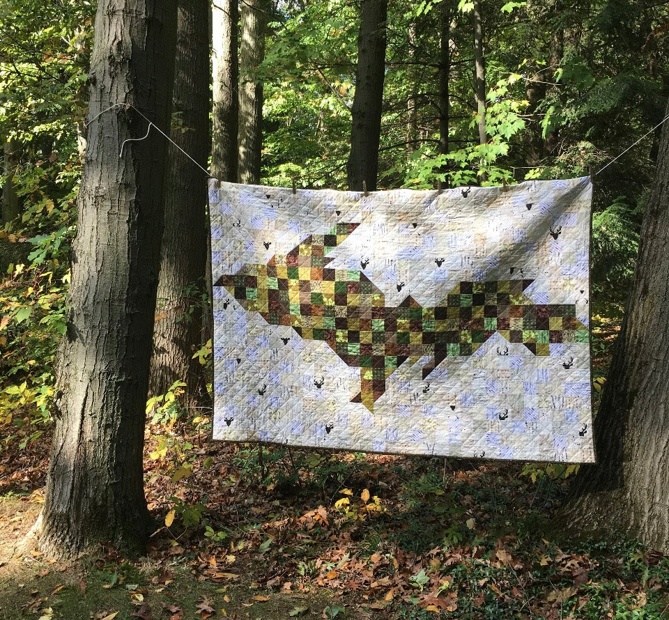 Up North: A Pixelated Michigan Quilt Pattern – Summit St Shop
